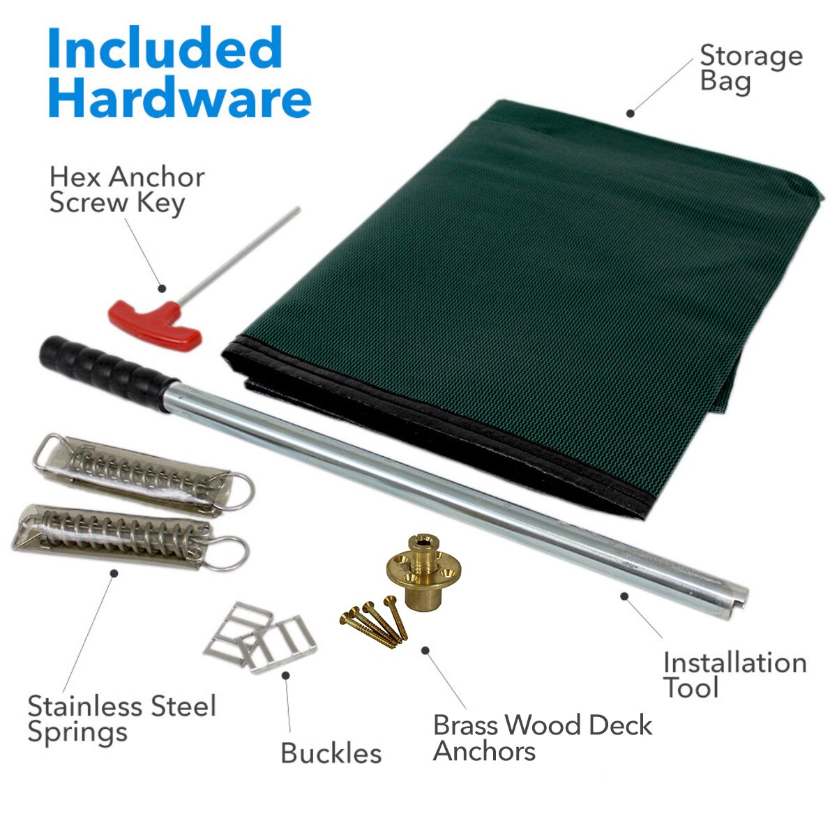 Solid 33-ft Round Pump Green Safety Cover with Wood Anchors | Wholesale ...